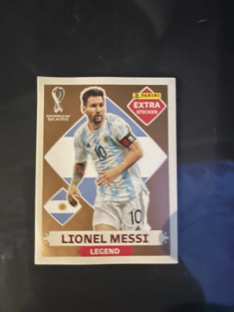 PANINI WORLD CUP 2022 Qatar Extra Sticker Lionel Messi Legend Bronze £35.00 - PicClick UK