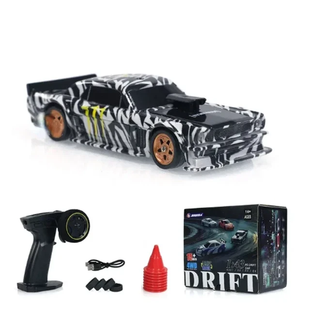 2.4G RC DRIFT Car 1/43 4WD Remote Control Car High Speed Four Wheel ...