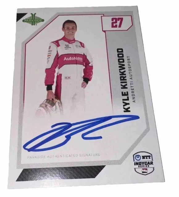 AUTOGRAPHE KYLE KIRKWOOD #SSK/Signature Series 2024 IndyCar Parkside #2 ...