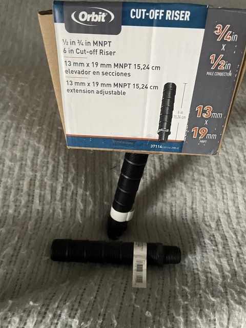 ORBIT 1/2& X 6" Poly Cut Off Sprinkler Riser Lawn Irrigation 37114 10 ...