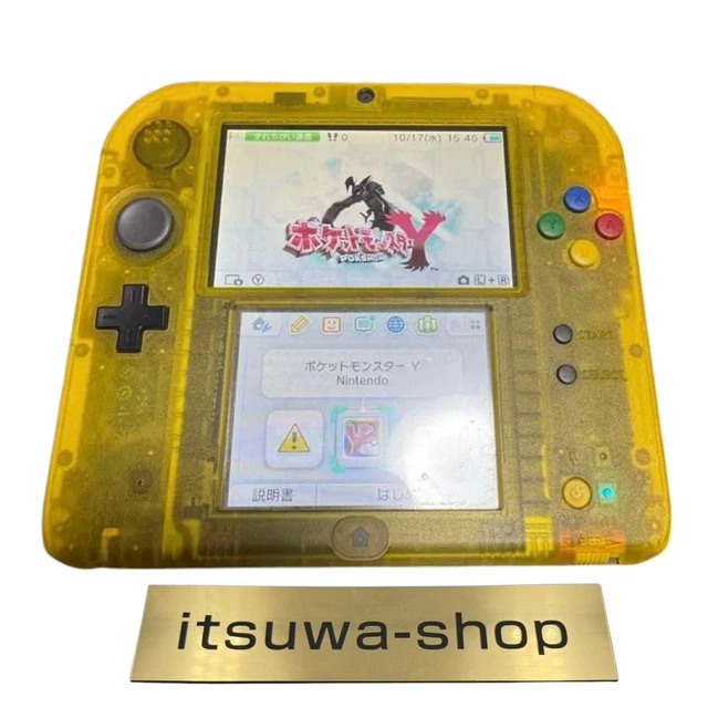 NINTENDO 2DS POKÉMON Clear Yellow Pikachu Edition Console Stylus 4GB ...
