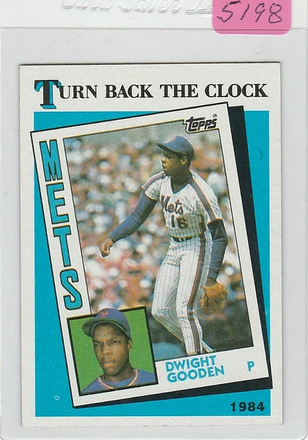 1989 TOPPS DWIGHT Gooden #661 New York Mets Turn Back The Clock Carte ...