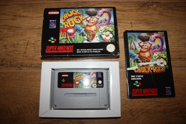 JEU CHUCK ROCK Super Nintendo pour console Super Nintendo en boite ...