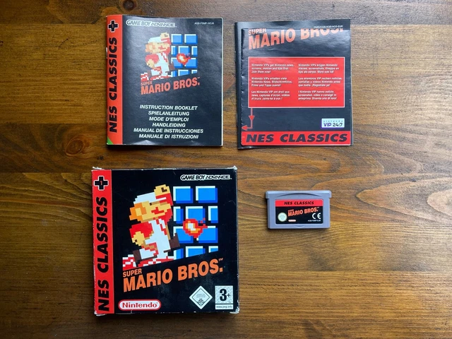 NES CLASSICS: SUPER Mario Bros (Game Boy Advance, GBA, 2004) - Boxed ...