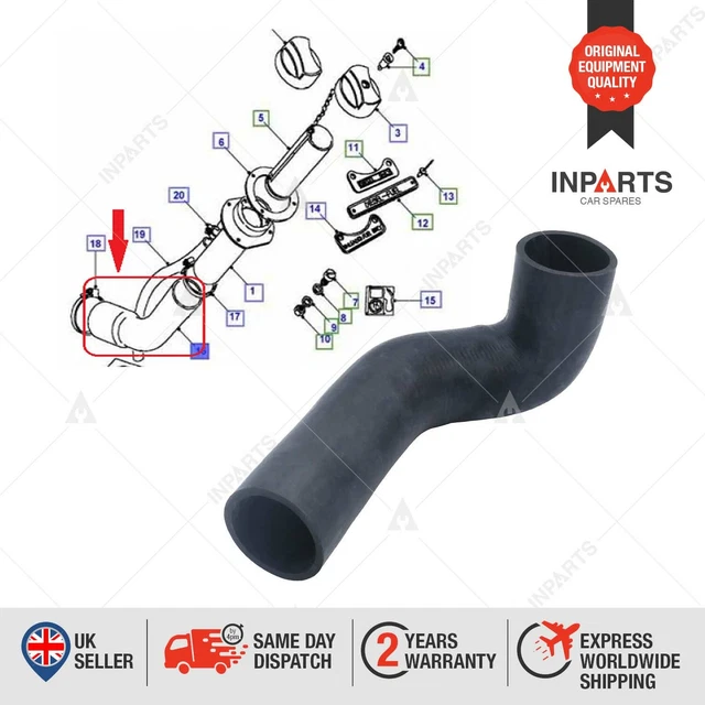 FUEL TANK FILLER Rubber Hose Pipe Side For Land Rover Defender 90 £21. ...
