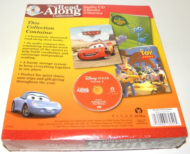 DISNEY'S PIXAR VOL 2 Toy Story, Cars, Bugs Life Read Along Audio Cd New ...