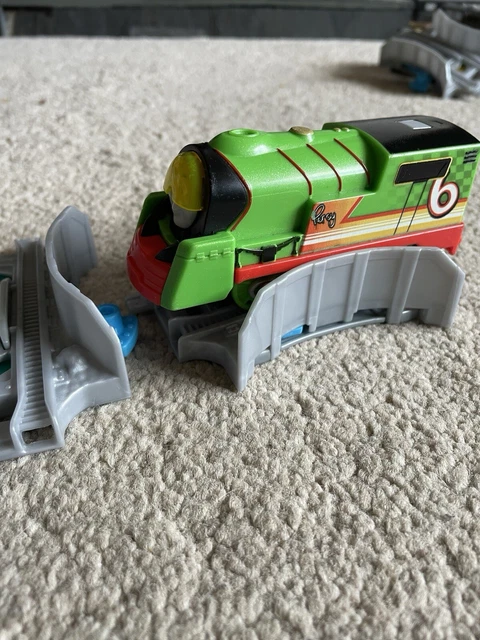 FISHER PRICE TRACKMASTER thomas the tank engine train turbo boost Percy ...