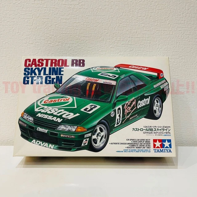 TAMIYA MODELL NISSAN Castrol RB Skyline R32 GTR Gruppe N 1/24 CASTROL ...