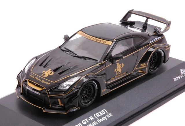MINIATURE VOITURE AUTO 1:43 solido Nissan GTR R35 Black Racing ...