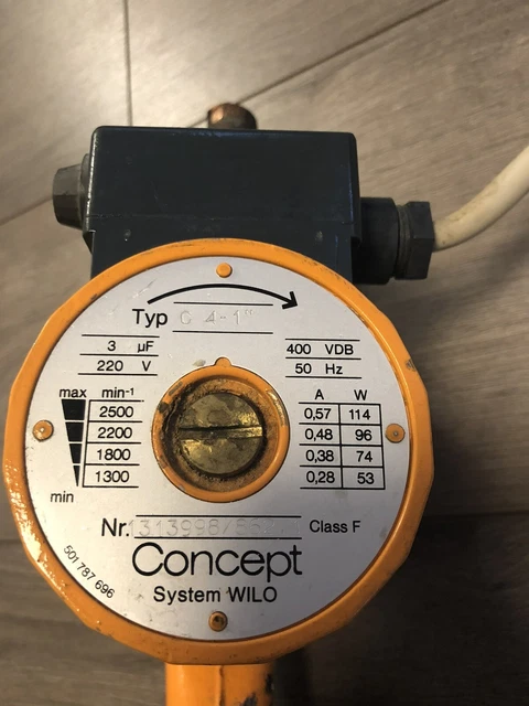 WILO CONCEPT TYP C 4-1“ Umwälzpumpe, Heizungspumpe EUR 25,00 - PicClick DE