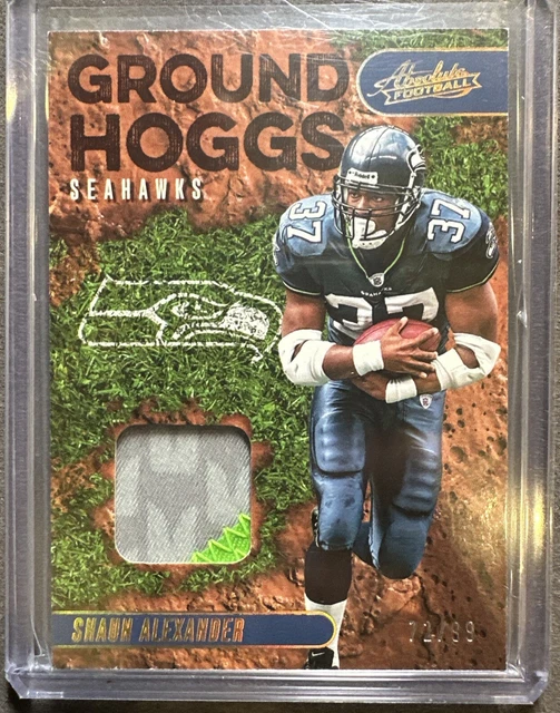 SHAUN ALEXANDER 2023 Absolute Seahawks Ground Hoggs patch bicolore or ...