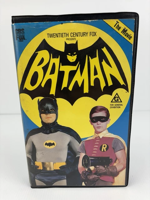 BATMAN THE MOVIE 1966 CBS Fox vhs Case & Inlay Only Adam West Burt Ward ...