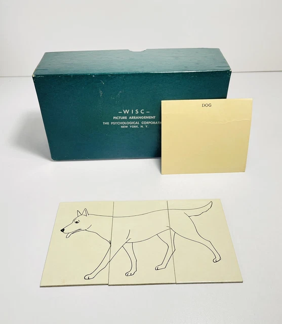 VTG WISC WECHSLER Intelligence Scale for Children Picture Arrangement ...