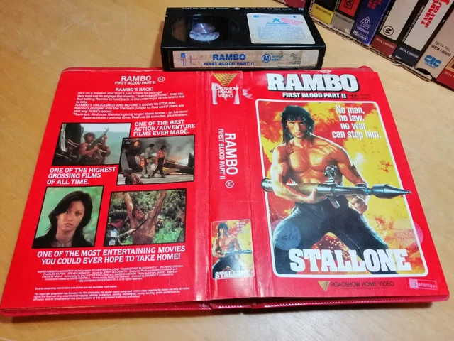 RAMBO: FIRST BLOOD PART II (1985) - RARE Oz Roadshow Video - BETAMAX ...