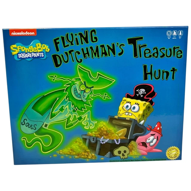SPONGEBOB SQUAREPANTS FLYING Dutchman's Treasure Hunt Board Game 2023 ...