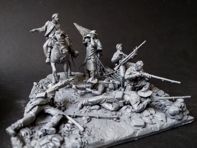 AC MODELS BATTLE of Cedar Creek Diorama 8 figures + base ACW 54mm ...