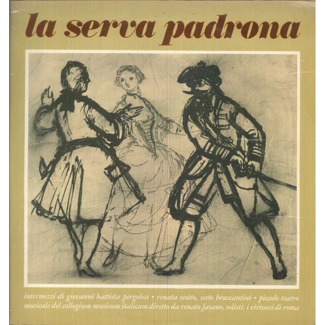 PERGOLESI,SCOTT,BRUSCANTINI LP VINYLE La Serva Maîtresse / Ricordi ...