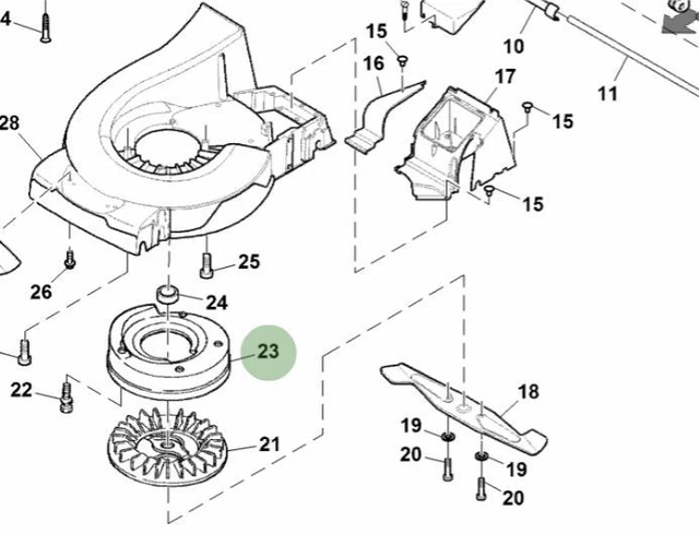 TONDEUSE À GAZON authentique John Deere Walk Behind JX90 SA1697 Air ...