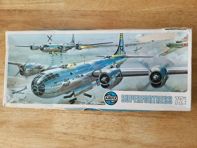 VINTAGE AIRFIX 1/72 B-29 Superfortress Model Kit (Please read note) £5. ...