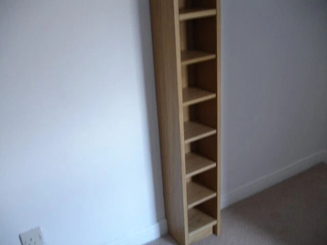 IKEA GNEDBY CD/DVD Rack Oak veneer Ex. Cond. £15.50 - PicClick UK