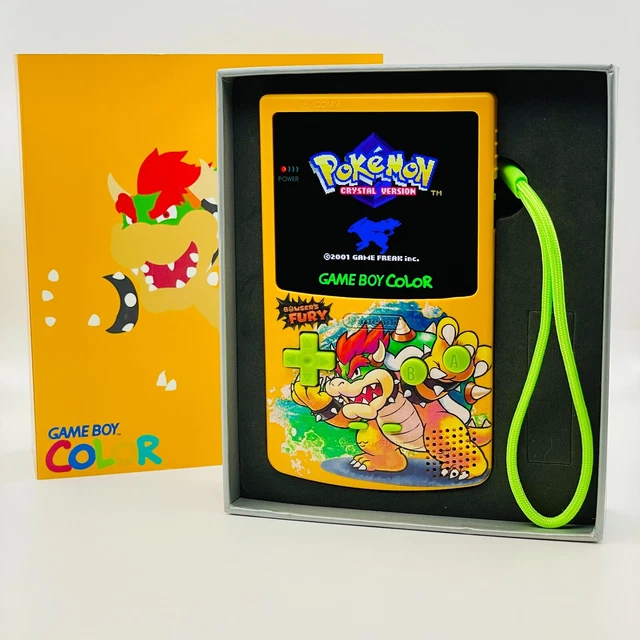 NINTENDO GAMEBOY COLOR OLED Bowser AMOLED Custom Premium Box OSD GBC ...