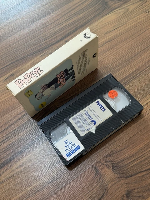 VTG POPEYE 1981 VHS Comedy Family Movie Robin Williams Paramount V6244 ...