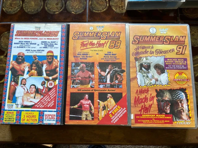 WWF VHS SUMMER slam mixed 80’s and 90’s (6 in total) £5.00 - PicClick UK