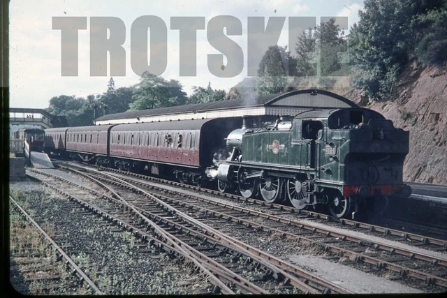 35MM SLIDE BR British Railways Steam Loco 6144 Class 6100 Bewdley 1961 ...