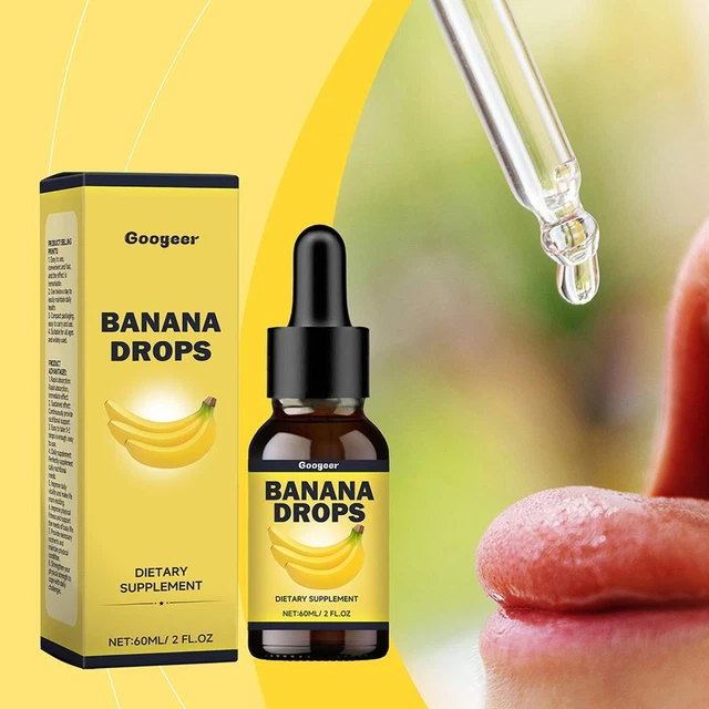 BANANA DROPS SUPPLEMENT Extract Liquid - 2oz/60ml Banana Drops All ...