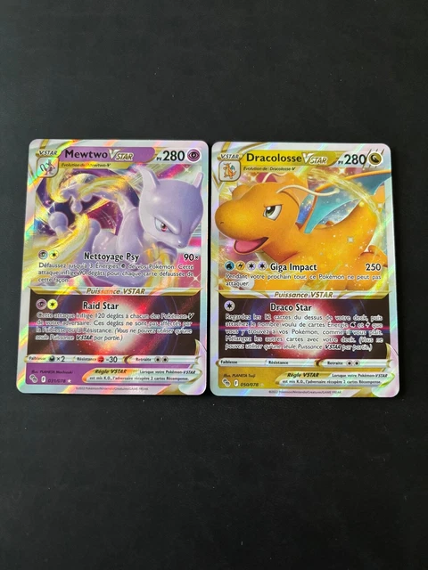 CARTE POKÉMON DRACOLOSSE VSTAR et Mewtwo VSTAR 050/078 031/078 EB10.5 GO EUR 1,00 - PicClick FR