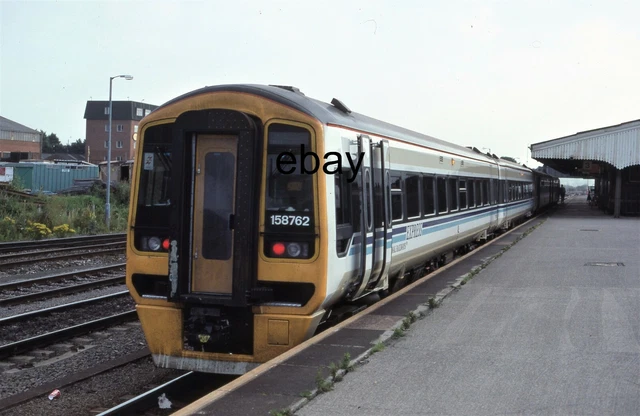 35MM RAILWAY SLIDE - BR DMU Class 158. 158762 & 155306 @ Westbury £2.99 ...