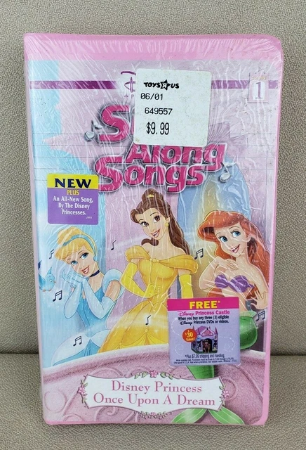 DISNEY PRINCESS SING Along Songs Vol. 1 Once Upon a Dream VHS NOS ...