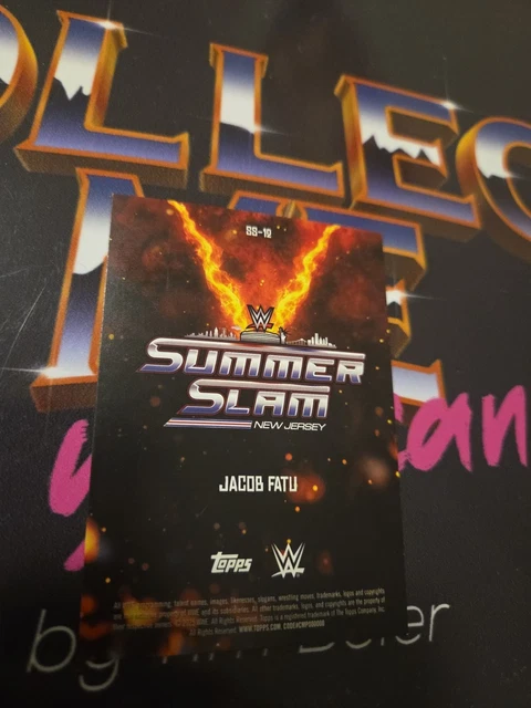 TOPPS WWE JACOB Fatu Summerslam 2025 numbered /249 Wrestling Trading ...