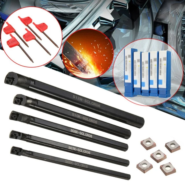 ENSEMBLE D'OUTILS DE tournage de barre d'alésage rentables 5 pièces SCLCR06 av EUR 44,09 ...