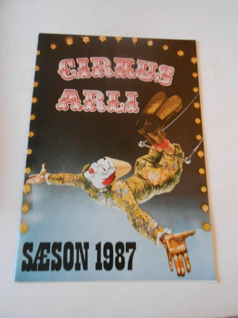 PROGRAMME CIRQUE/CIRCUS PROGRAM 1987 CIRKUS ARLI DENMARK Duo Joshi ...