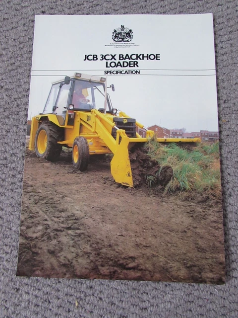 @JCB 3CX BACKHOE Loader Specification Brochure @ £2.50 - PicClick UK