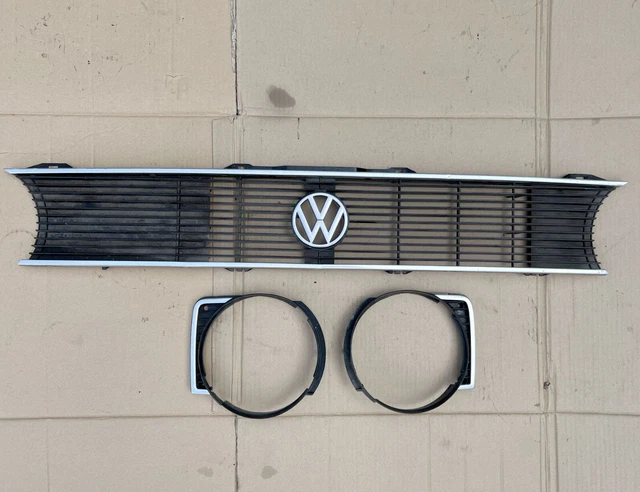 VW GOLF MK1 GTI Pirelli Cabrio Genuine Grill Chrome Trims Single Lamp ...