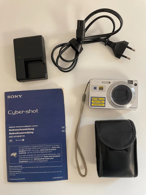 SONY CYBERSHOT DSC-W170 10.1-MP Digitalkamera SET Etui Ladegerät Anleitung Akku EUR 59,99 ...