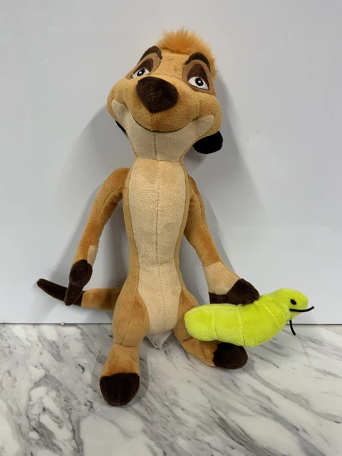 DISNEY THE LION King Timon Plush Meerkat & Grub Stuffed Animal Soft Toy ...
