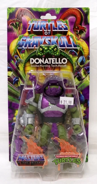 MATTEL MOTU TMNT Tortugas De Grayskull Snake-Hunting Donatello 5.5 ...