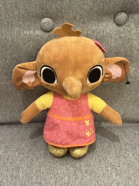 CBEEBIES BING TALKING SULA Elephant Plush Soft Toy Sound Bunny Golden ...