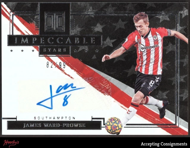2021-22 PANINI IMPECCABLE Stars Autographes #13 James Ward-Prowse AUTO ...