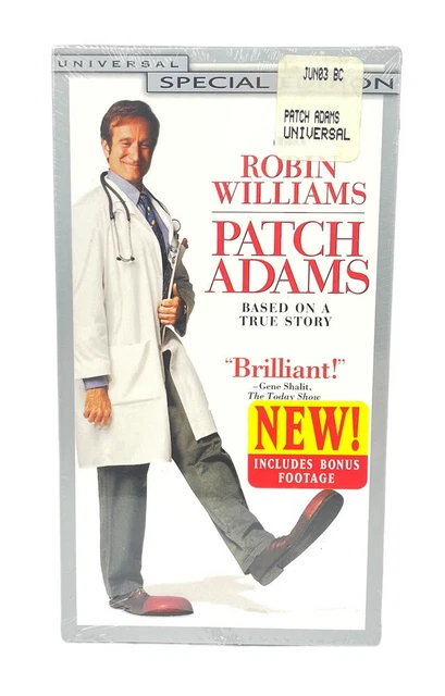 SPECIAL EDITION PATCH Adams VHS Rated PG-13 Robin Williams NEW Factory ...