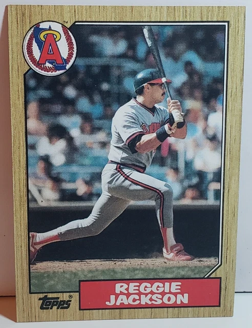 1987 TOPPS - #300 Reggie Jackson Angels Mr. October Hall of Famer EUR 1 ...