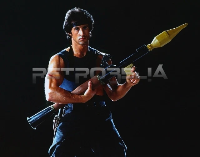 SYLVESTER STALLONE AS John Rambo in “Rambo First Blood Part 2” 10 x 8 ...