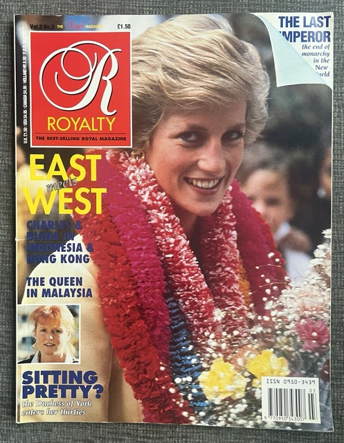 PRINCESS DIANA ROYALTY Magazine 1989 Volume 9 #3 Royal Review UK Import ...