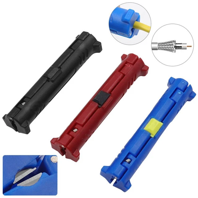 MACHINE CABLE PULLER Wire Stripper Rotary Coaxial Pen Cutter Wire Cable ...
