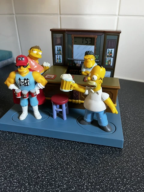 WESCO THE SIMPSONS Talking Bar Buddies Talking Alarm Clock - Working £ ...