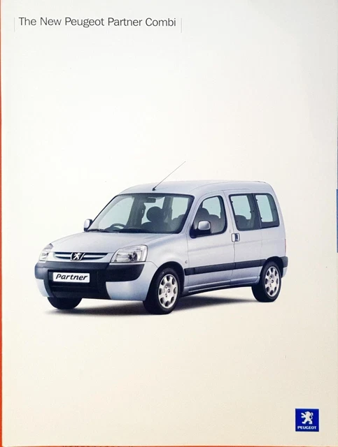 PEUGEOT PARTNER COMBI Brochure 2002 £8.12 - PicClick UK