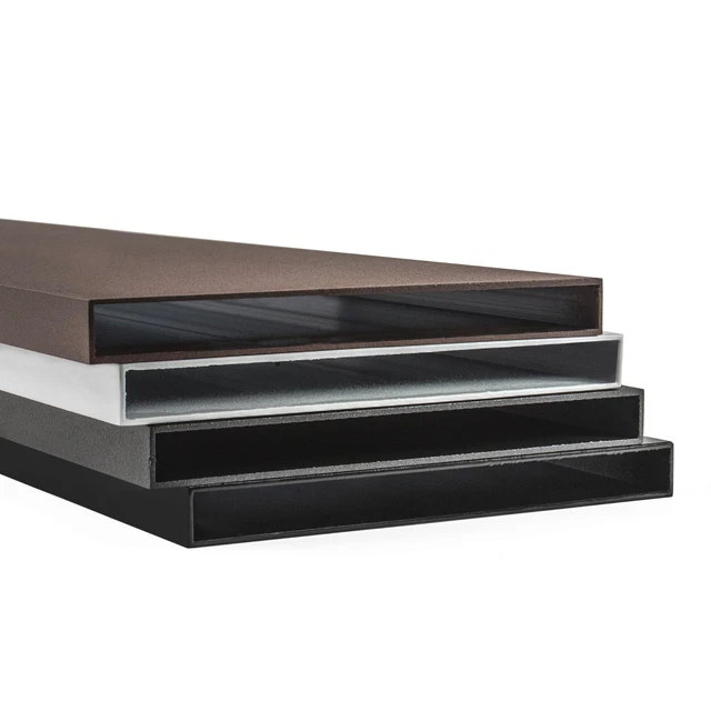 ALUMINIUM VIERKANTROHR RECHTECKROHR PULVERBESCHICHTET Aluminiumprofil ...